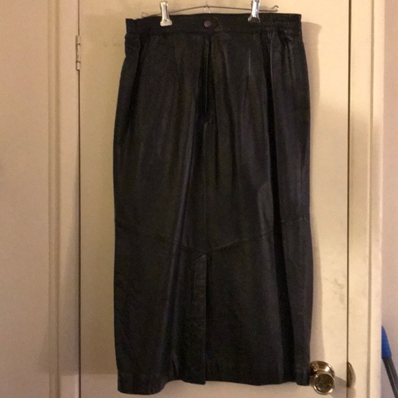 Byrnes & Baker | Skirts | Byrnes Baker Mid Length Leather Skirt | Poshmark